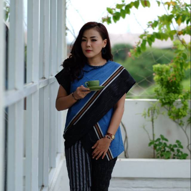 Jual SRIKANDI TOP - Lurik - Tenun Lurik - Baju Tenun - Tenun jepara - Etnik - Tenun Etnik ...