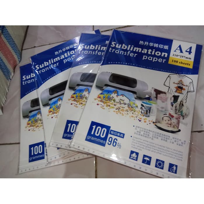 Jual Kertas Sublim Sublimation Transfer Paper Premium Kaos, Mug, Asbak ...