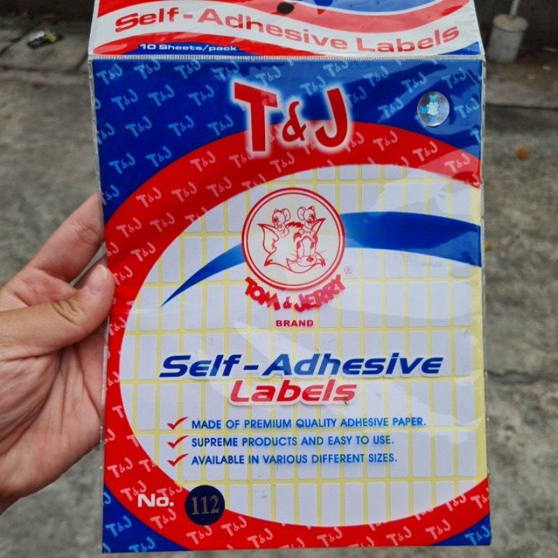 Jual label sticker tom & jerry no 112 self adhesive labels | Shopee Indonesia