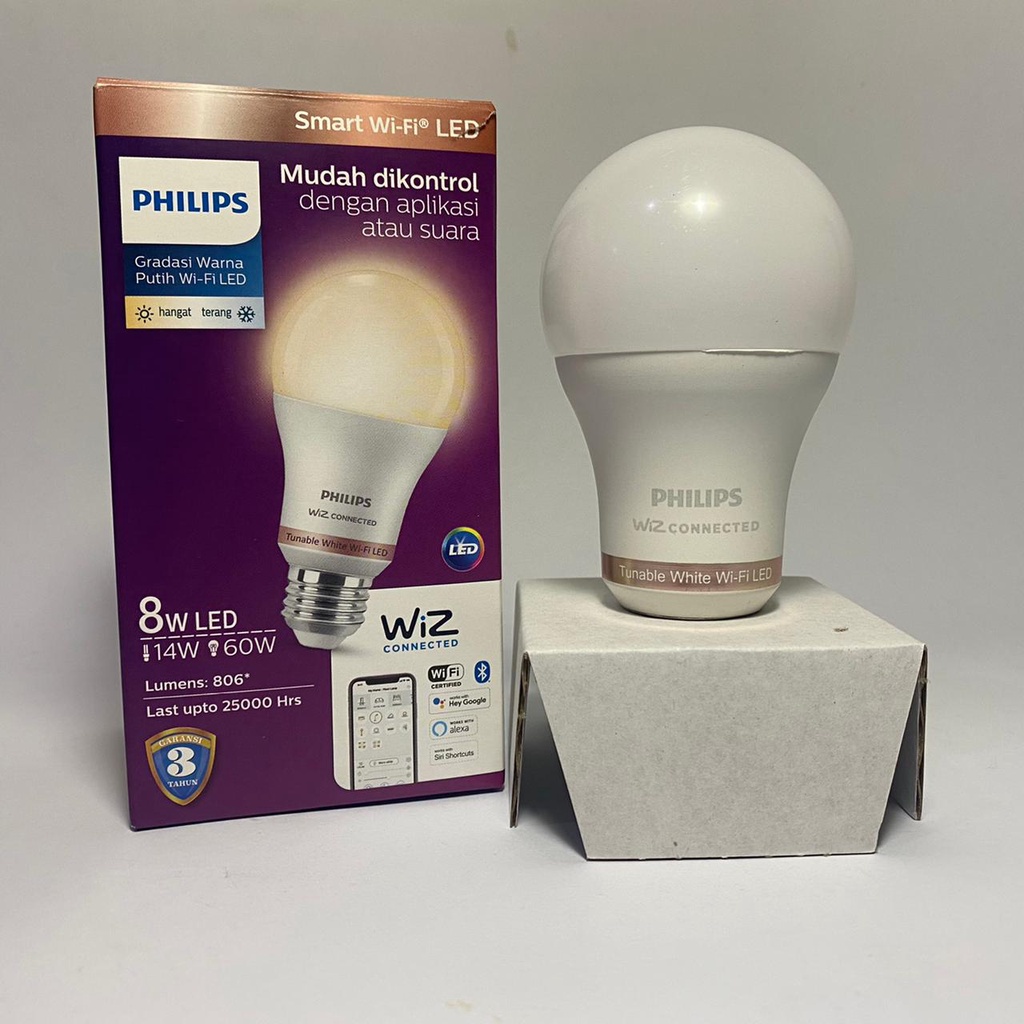 Jual Philips Smart LED Wiz Tunable White 8 Watt / Lampu Wifi / Lampu smart | Shopee Indonesia