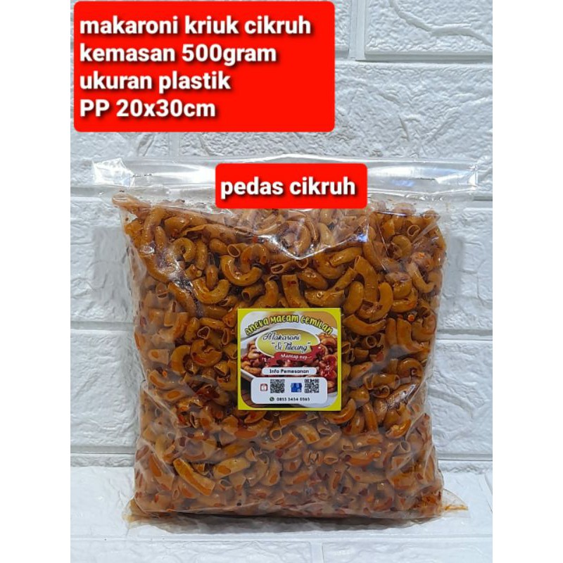 Jual MAKARONI KRIUK CIKRUH SI TILEUNG 500GRAM/MAKARONI CIKRUH PEDAS ...