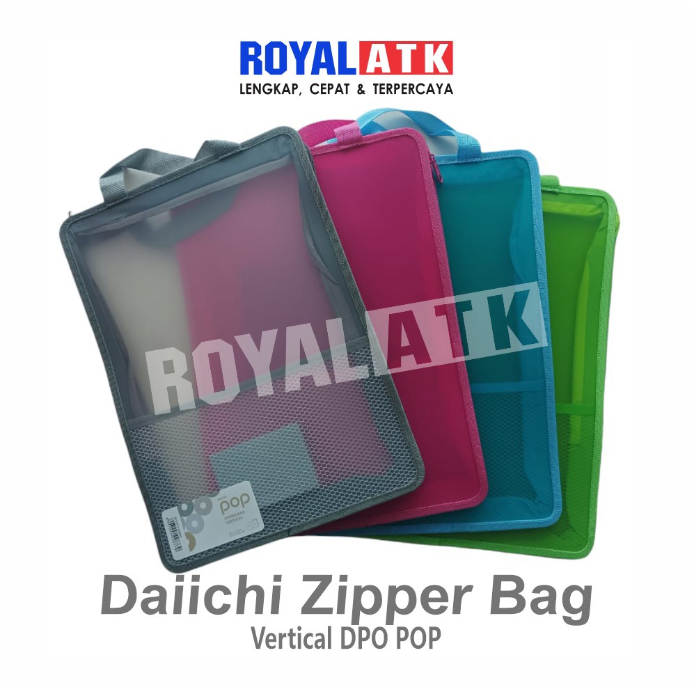Jual Daiichi Zipper Bag Vertical DPO FC POP Map Resleting Vertikal ...