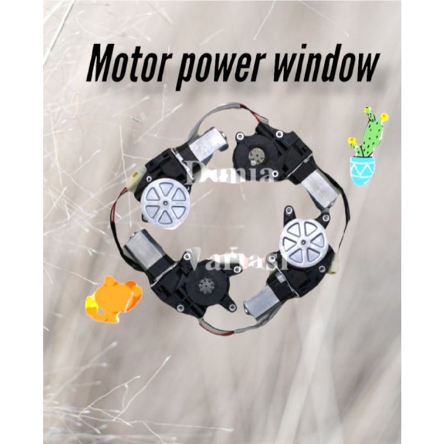 Jual MOTOR POWER WINDOW MOBIL UNIVERSAL 3 BAUT KANAN KIRI 4 BAUT KIRI ...