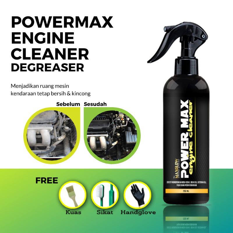 Jual POWERMAX engine cleaner degreaser pembersih kotoran kerak bekas ...