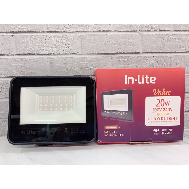 Jual lampu sorot / Floodlight 20w 20 w 20watt INF030 Value INLITE IN ...