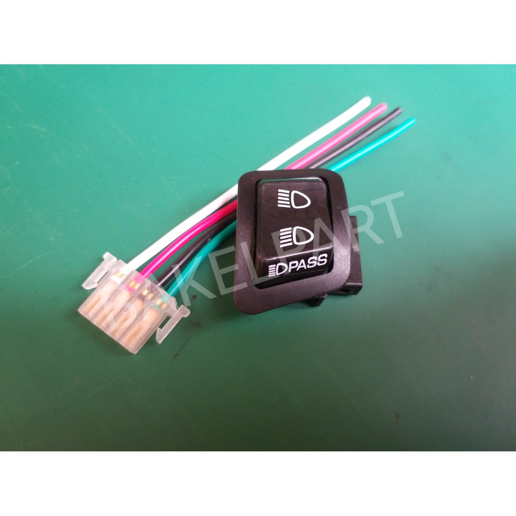 Jual Saklar Tombol Dim Pass Beam Lampu Tembak Pin 4 Vario LED OLD ...