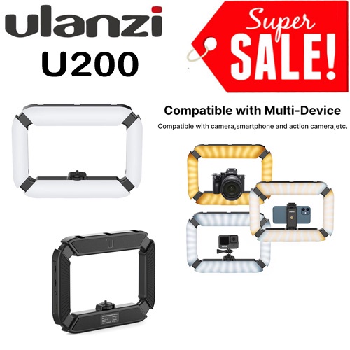 Jual Ulanzi U200 Rechargeable Ring light Video Rig for Vlogging, etc ...