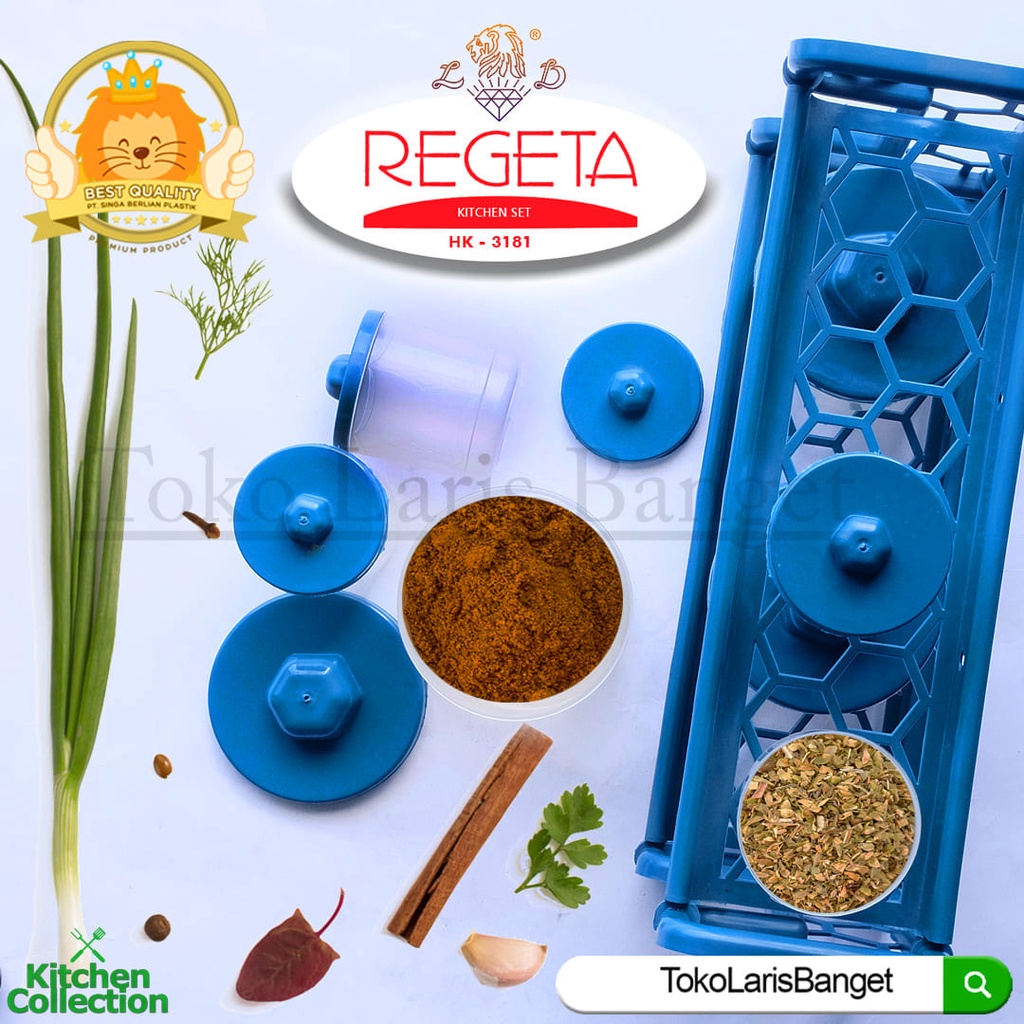 Jual TEMPAT BUMBU/KITCHEN SET REGETA/RAK BUMBU SUSUN | Shopee Indonesia