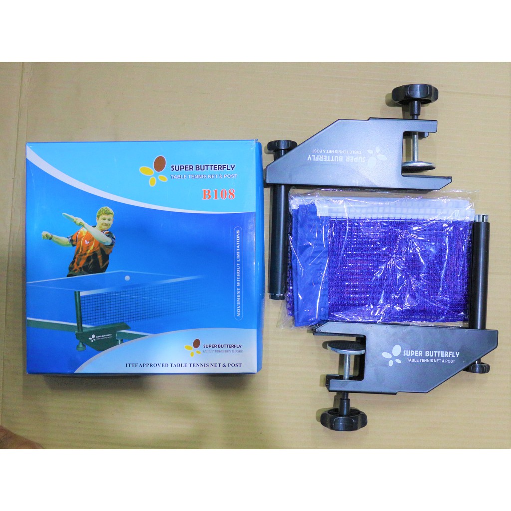 Jual Net Pingpong Net Tenis Meja SUPER BUTTERFLY B 108 & POST Original ...