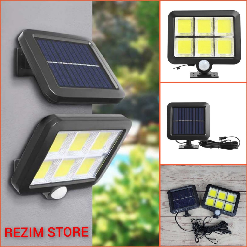 Jual Lampu Solar Sensor Gerak Outdoor COB 120 LED Lampu led tenaga ...