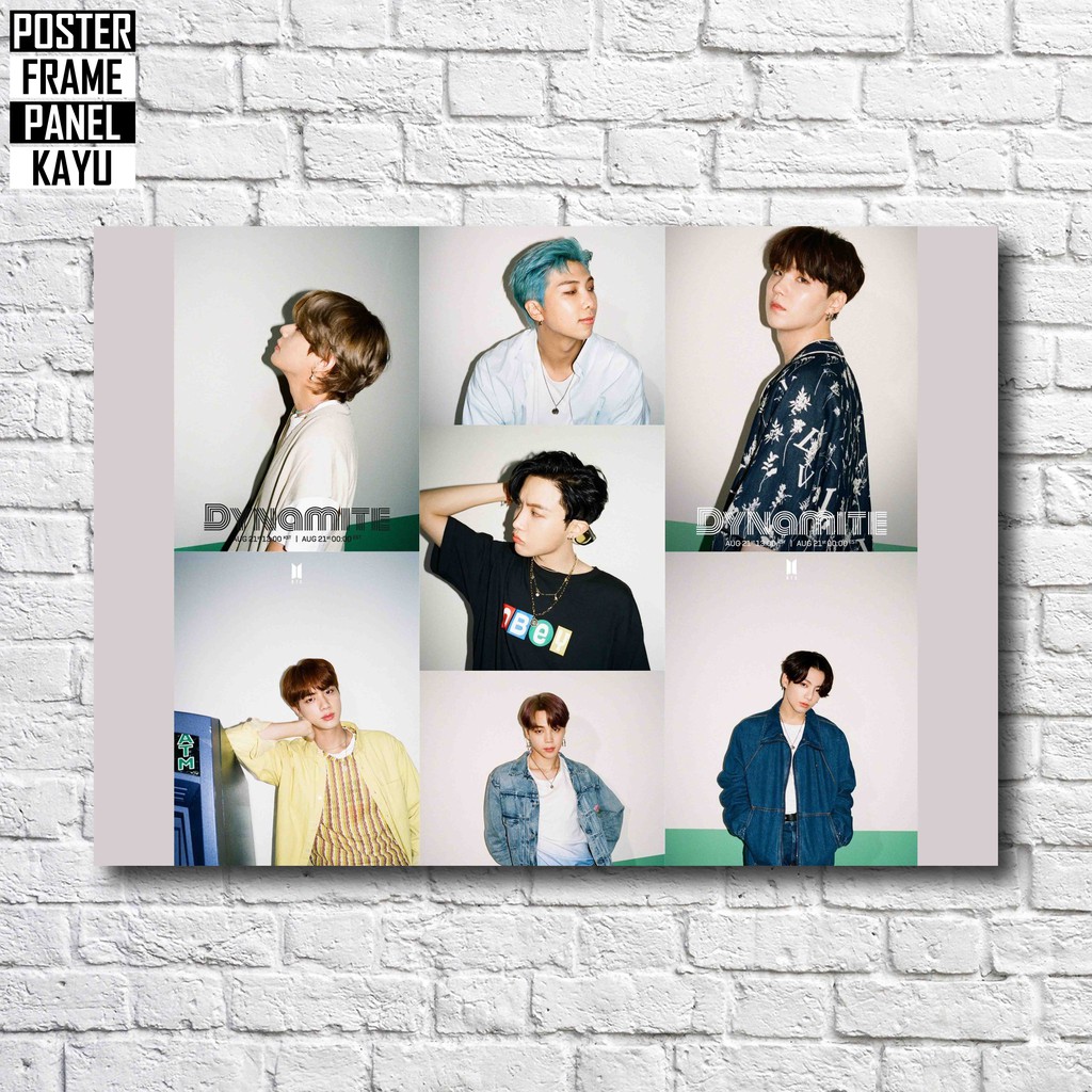 Jual Poster BTS DYNAMITE Frame Kayu Solid A4 BTS315 | Shopee Indonesia