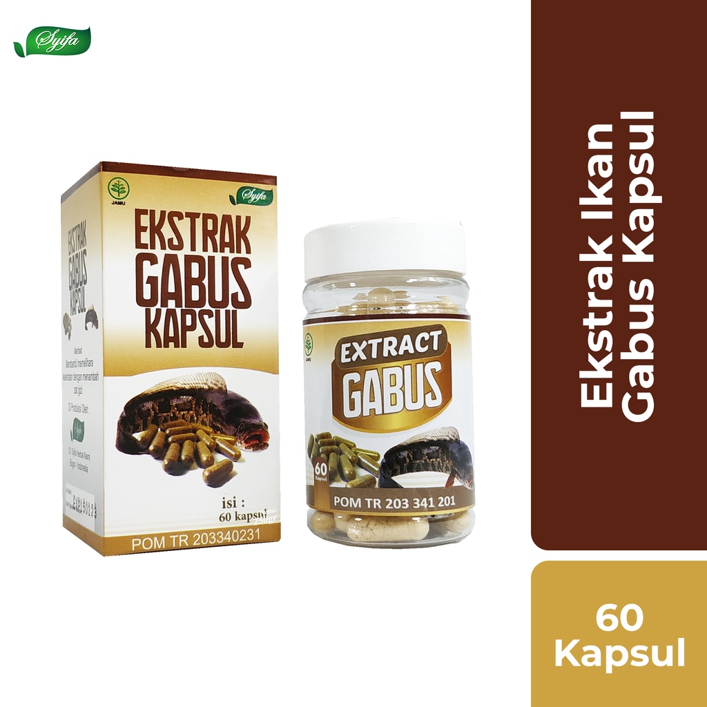 Jual Ekstrak Ikan Gabus - 60 Kapsul Obat Herbal Untuk Meningkatkan ...