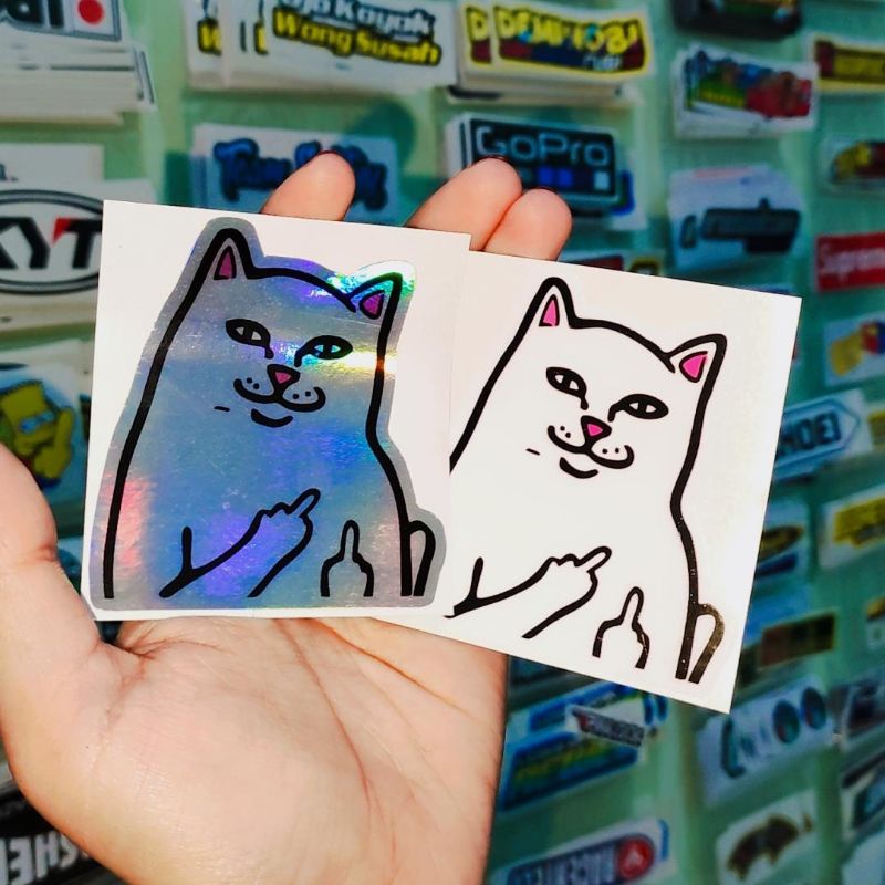 Jual sticker printing ANIMASI KUCING | Shopee Indonesia