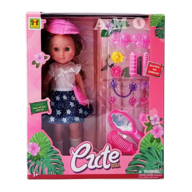 Jual Mainan Anak BONEKA BAYI CUTE DOLL 12B-108 KADO MAINAN CEWEK ...
