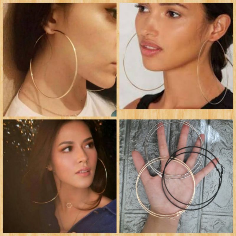 Jual Anting hoop bulat bulet hoop hip hop besar big size 10 cm | Shopee ...