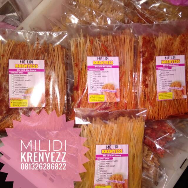 Jual MILIDI KRENYEZZ/ MIE LIDI KRENYEZZ /CEMILAN ENAK/JAJANAN JADUL/MIE ...