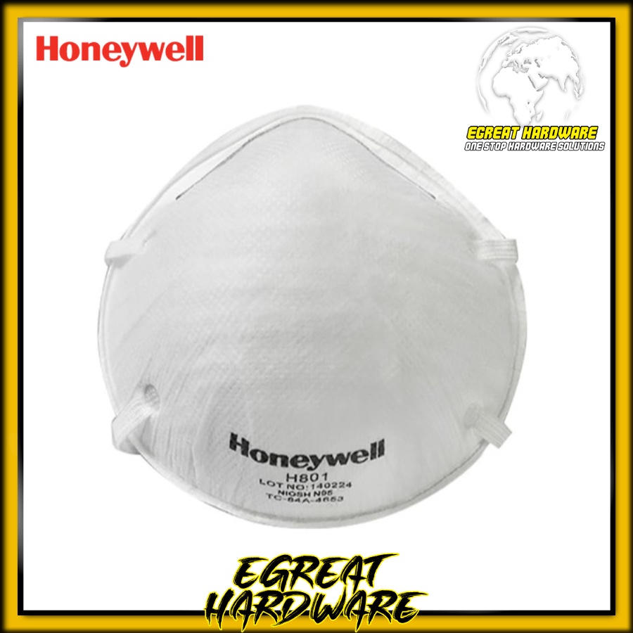 Jual Dust Masker Respirator Dust Mask N95 NIOSH H801 30pcs HONEYWELL ...