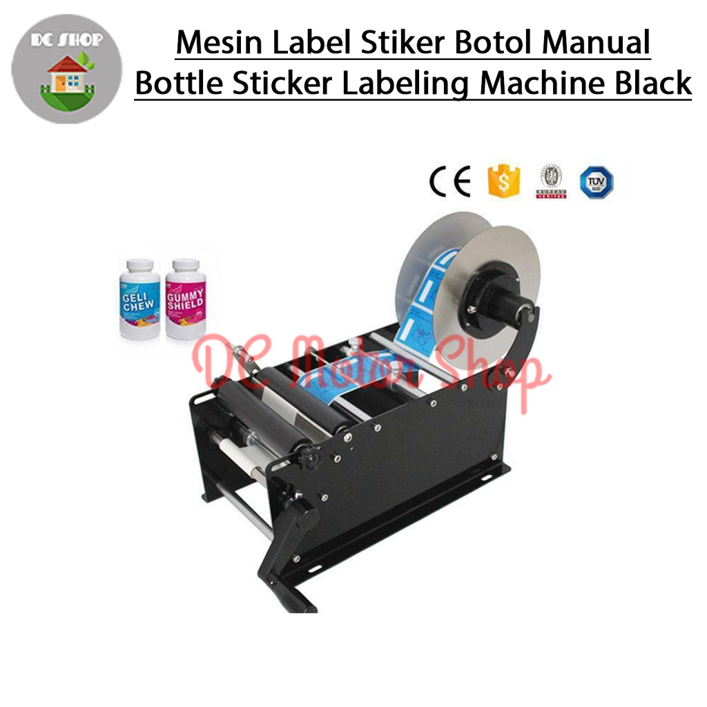Jual Mesin Label Stiker Botol Manual /Bottle Sticker Labeling Machine ...