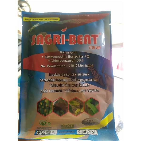 Jual SAGRI BEAT 7/30 WP Insektisida Racun Ulat dan Kutu Sagribit ...