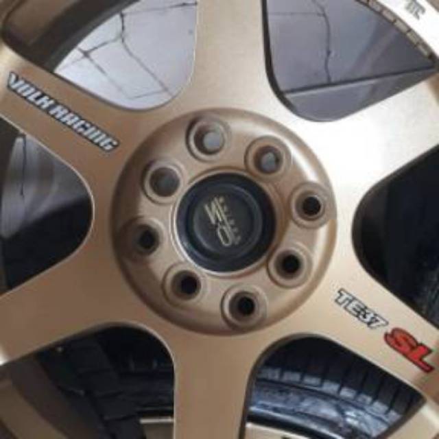 Jual Stiker velg mobil Volk Racing TE37 SL Stiker mobil stiker velg ...