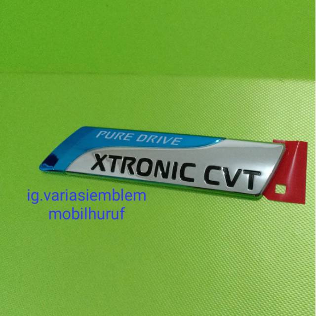 Jual Emblem logo PURE DRIVE xtronic cvt nissan juke xtrail grand livina ...