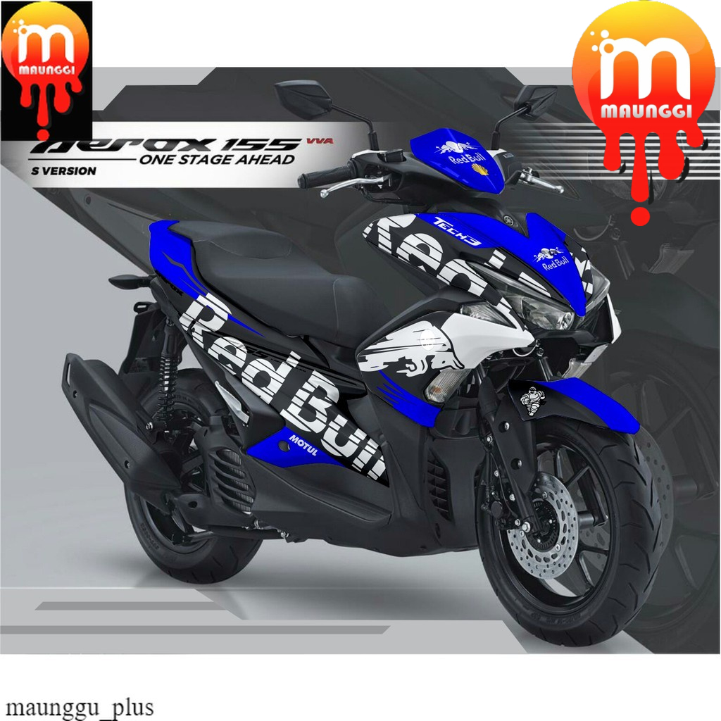 Jual Striping aerox 155 Decal motor aerox full body Stiker motor ...