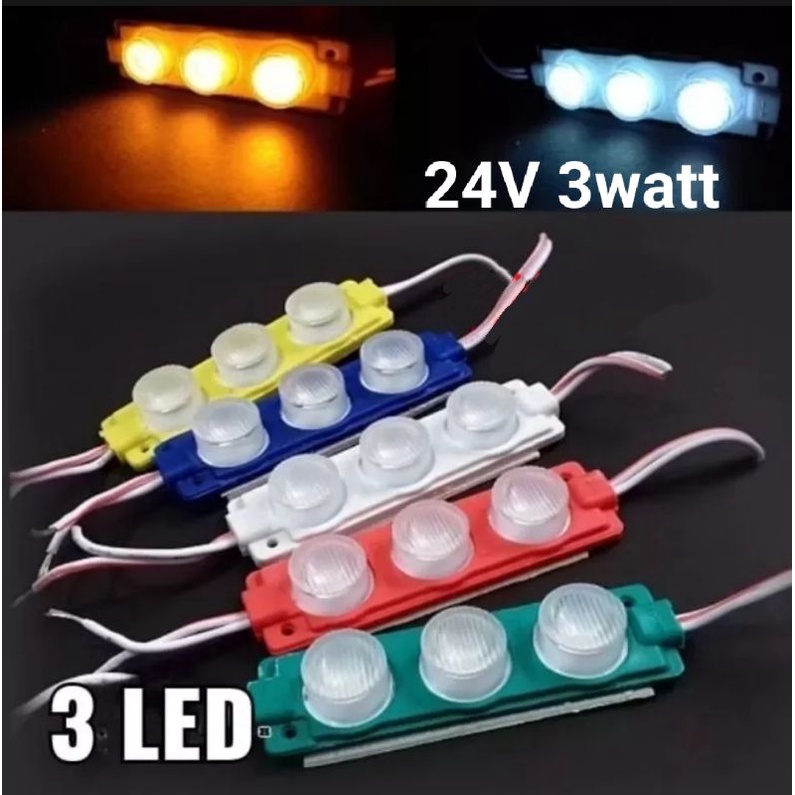 Jual 10 pcs Lampu LED Modul 24V 3watt Lampu Module LED 24v 3w Super Terang /Harga 10 pcs ...