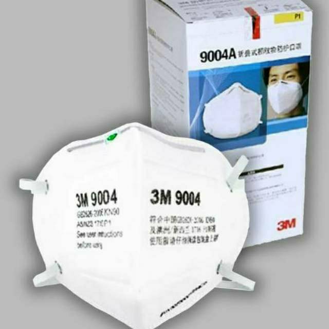 Jual Masker 3M 9004 Harga per box isi 50 pcs P1 Europan Standard EN 143 ...