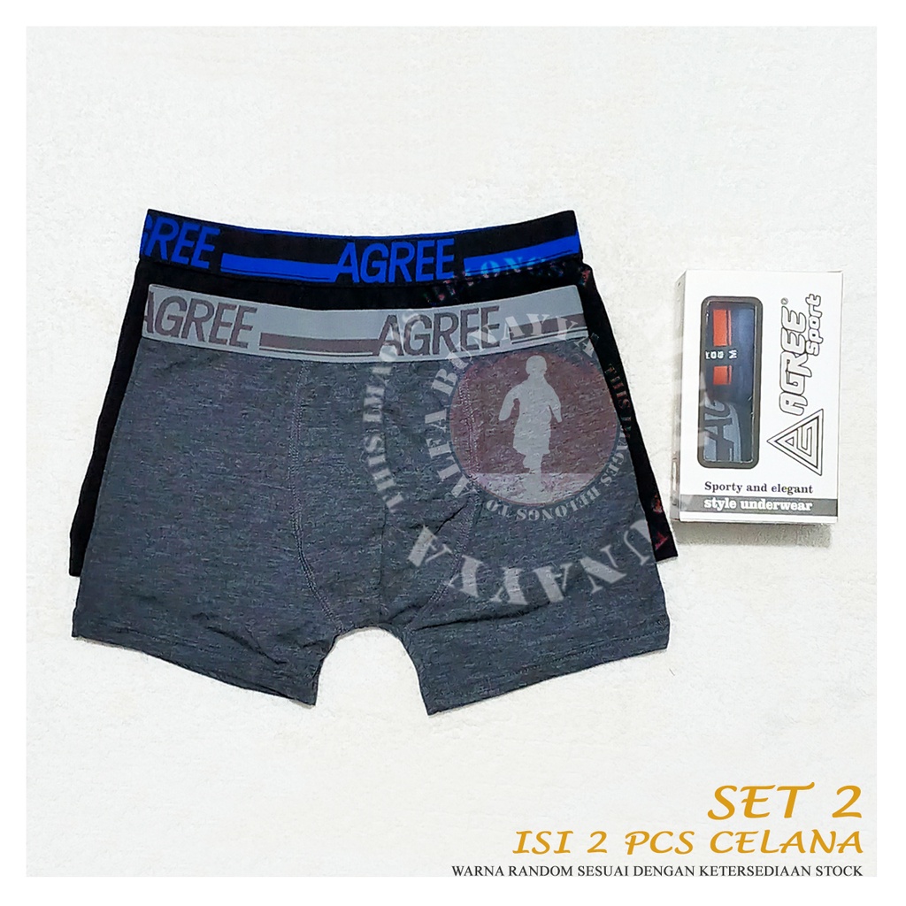 Jual 2 Celana Dalam Pria - AG 6608 - AGREE SPORT BOXER CD Underwear ...