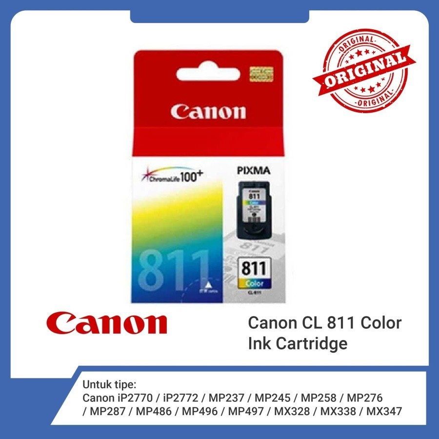 Jual Tinta Canon CL 811 CL811 Original Color untuk IP2770 MP237 (G ...