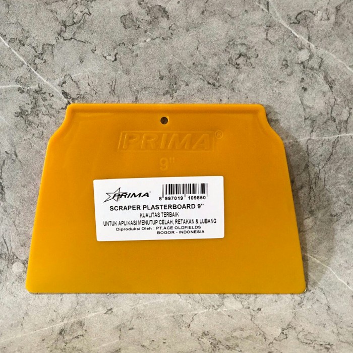 Jual Scraper / Skrap Prima 9" 9 inch Rap Plamir Plastik PVC Kuning ...