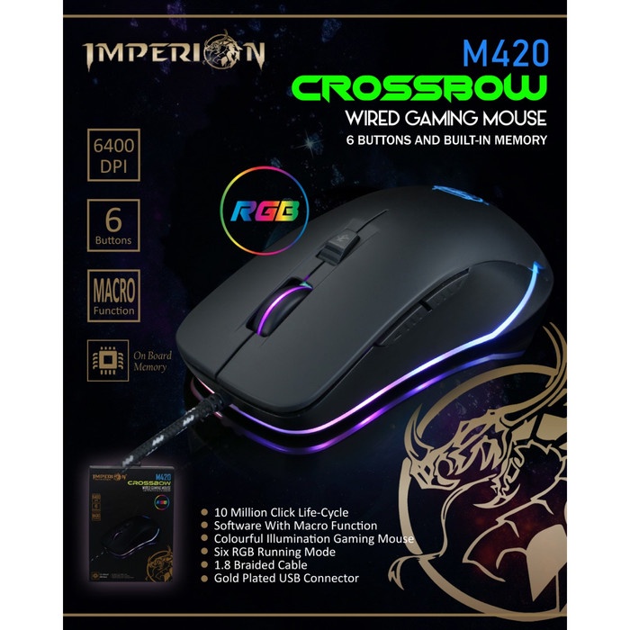 Jual Mouse Imperion M420 Crossbow | Shopee Indonesia