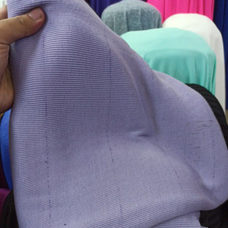 Jual Bahan Kain Kaos Knit Rib Import Murah Meteran Per 0.5 Meter ...