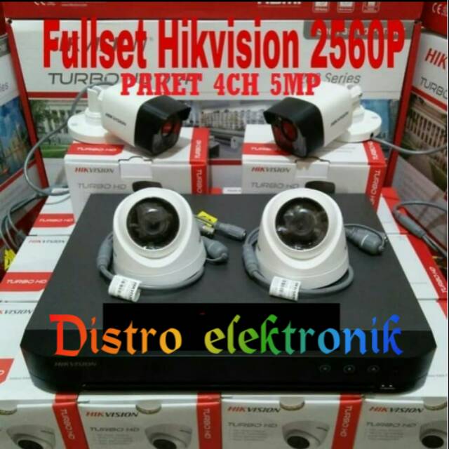 Jual Paket Cctv 4ch 5mp Hikvision Turbo HD 2560p 4 Kamera Cctv Indoor ...