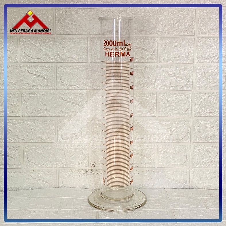 Jual Gelas Ukur Lab Kimia 2000 ML Kaca - Alat Peraga Pendidikan | Shopee Indonesia