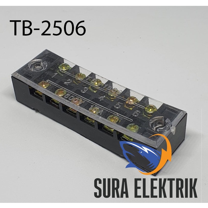 Jual Terminal Block TB-2506 6 Pole 25A | Shopee Indonesia