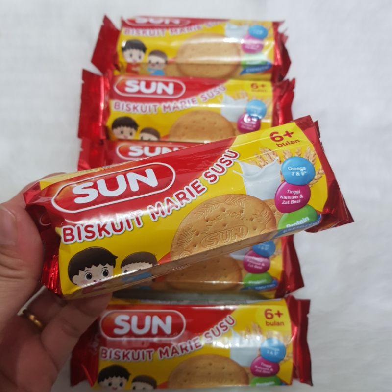 Jual Sun Biskuit Marie Susu 6 Bulan / Biskuit Bayi / Camilan MPASI ...