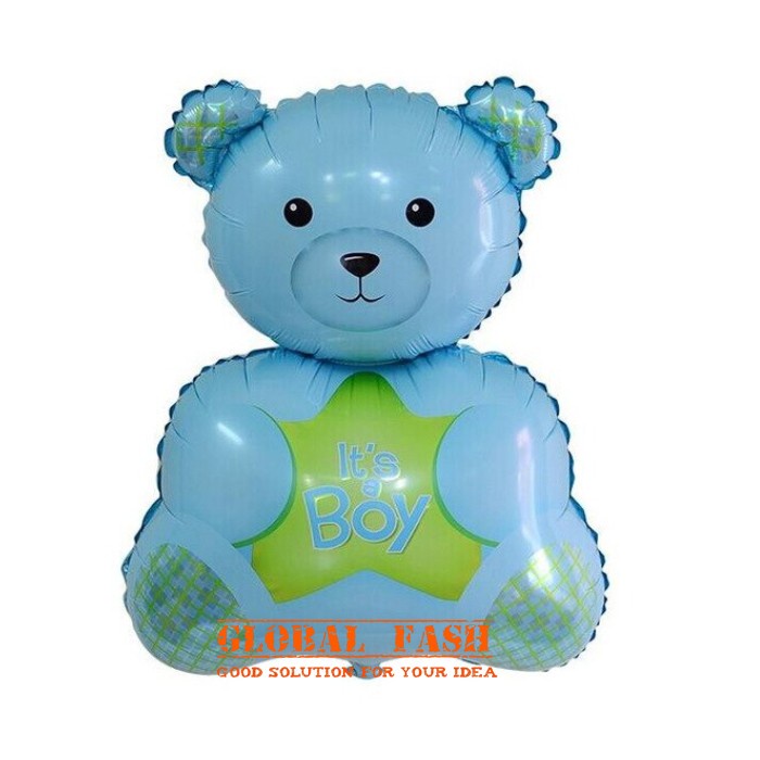 Jual Balon Foil Bear biru Baby boy / Balon Baby Shower / Balon Its a ...