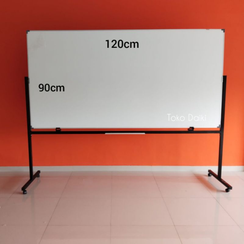 Jual whiteboard standing kantor magnetik dan non magnet 90 x 120 cm ...