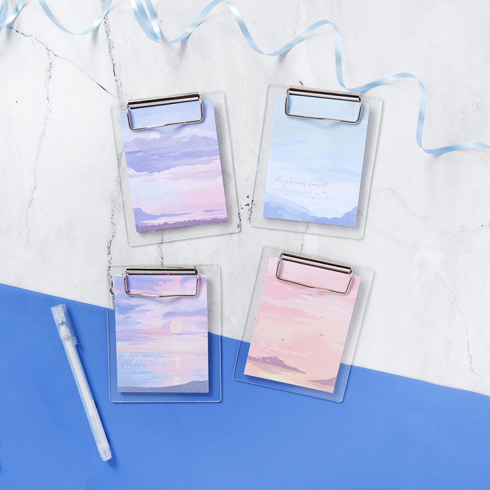 Jual Mini Clipboard Sticky Notes Glorious Sunset | Shopee Indonesia