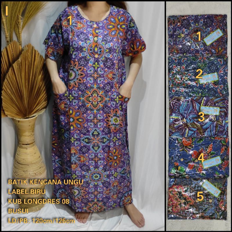 Jual GAMIS DASTER LONGDRESS 08 TANGAN PDK ORIGINAL KENCANA UNGU LEBEL ...