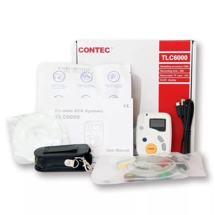 Jual NEW Contec TLC6000 Dynamic 12 Lead ECG Holter Systems Recorder ...