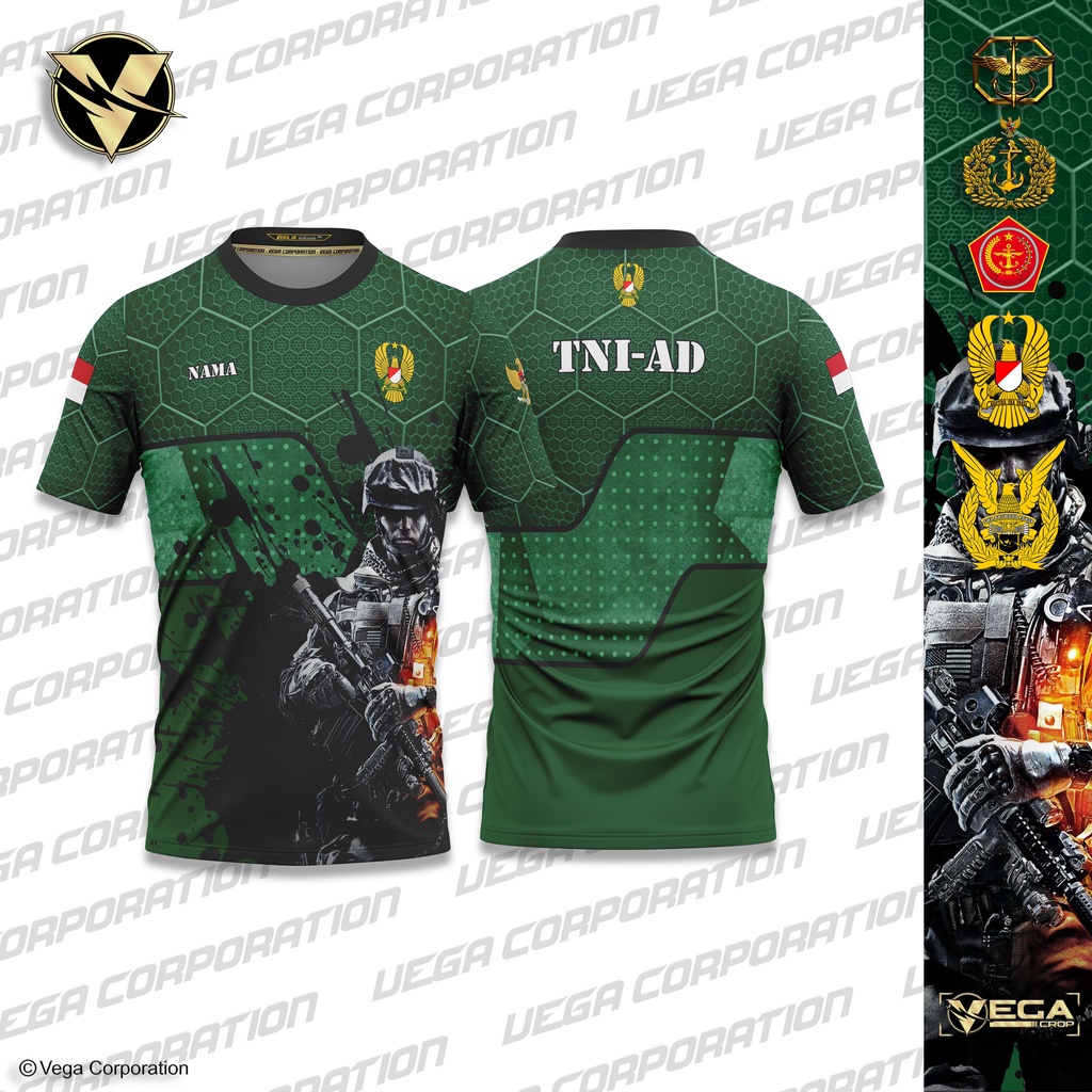 Jual JERSEY TNI AD / TNI AL / TNI AU / POLRI FREE CUSTOM LOGO | Shopee ...