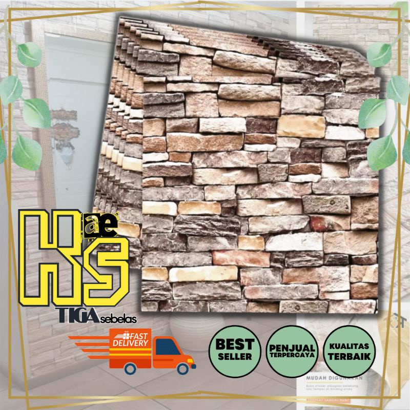 Jual WALLPAPER 3D BRICK FOAM CORAK BATU ALAM WALLPAPER DINDING FOAM 3D UKURAN 70 X 77CM | Shopee ...