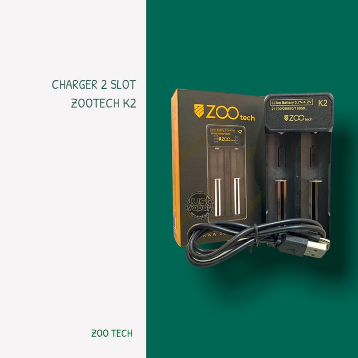 Jual CHARGER BATTERY ZOO TECH K2 ORIGINAL | Shopee Indonesia