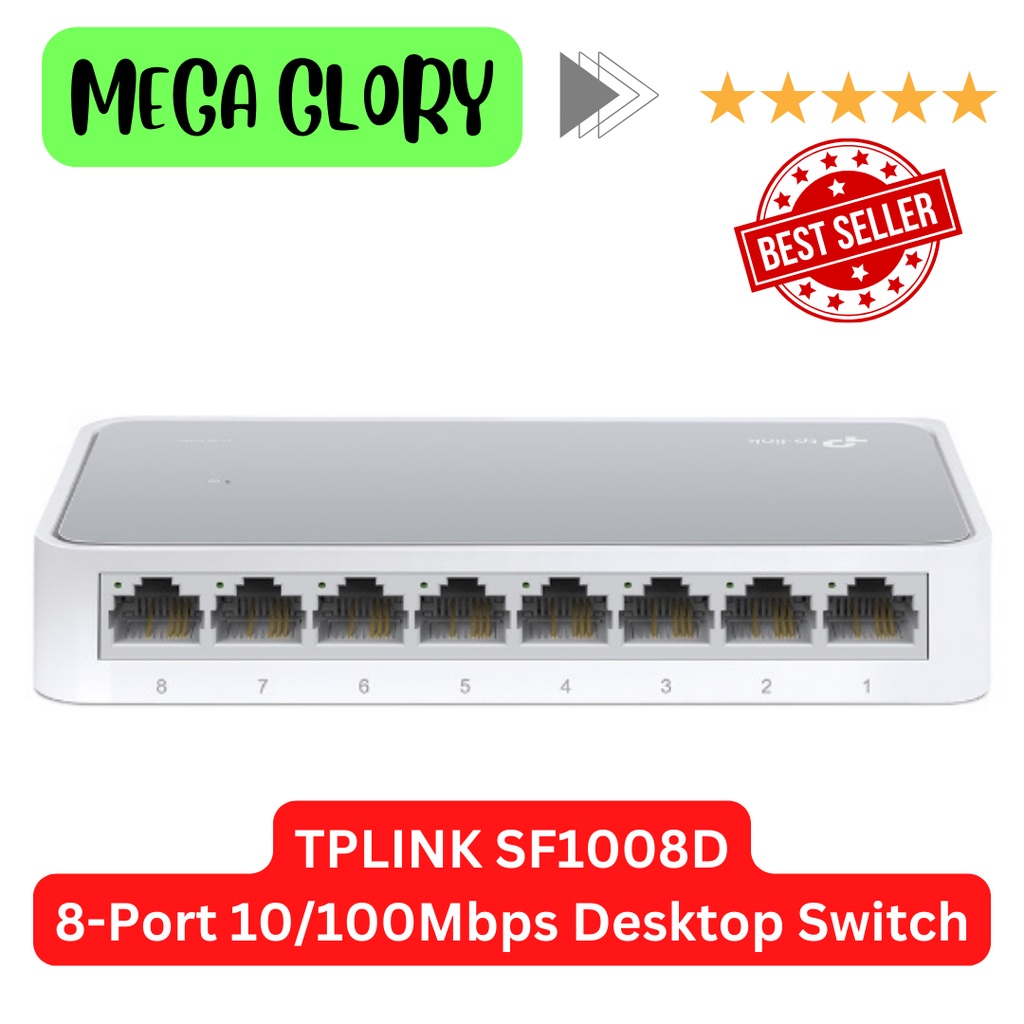Jual SWITCH HUB 8 PORT TPLINK SF1008D | Shopee Indonesia