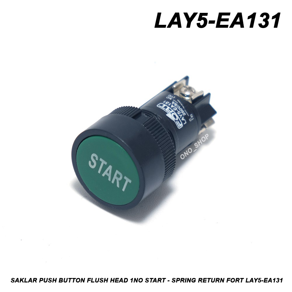 Jual Saklar Push Button Flush Head 1NO START Spring Return Fort LAY5-EA131 | Shopee Indonesia