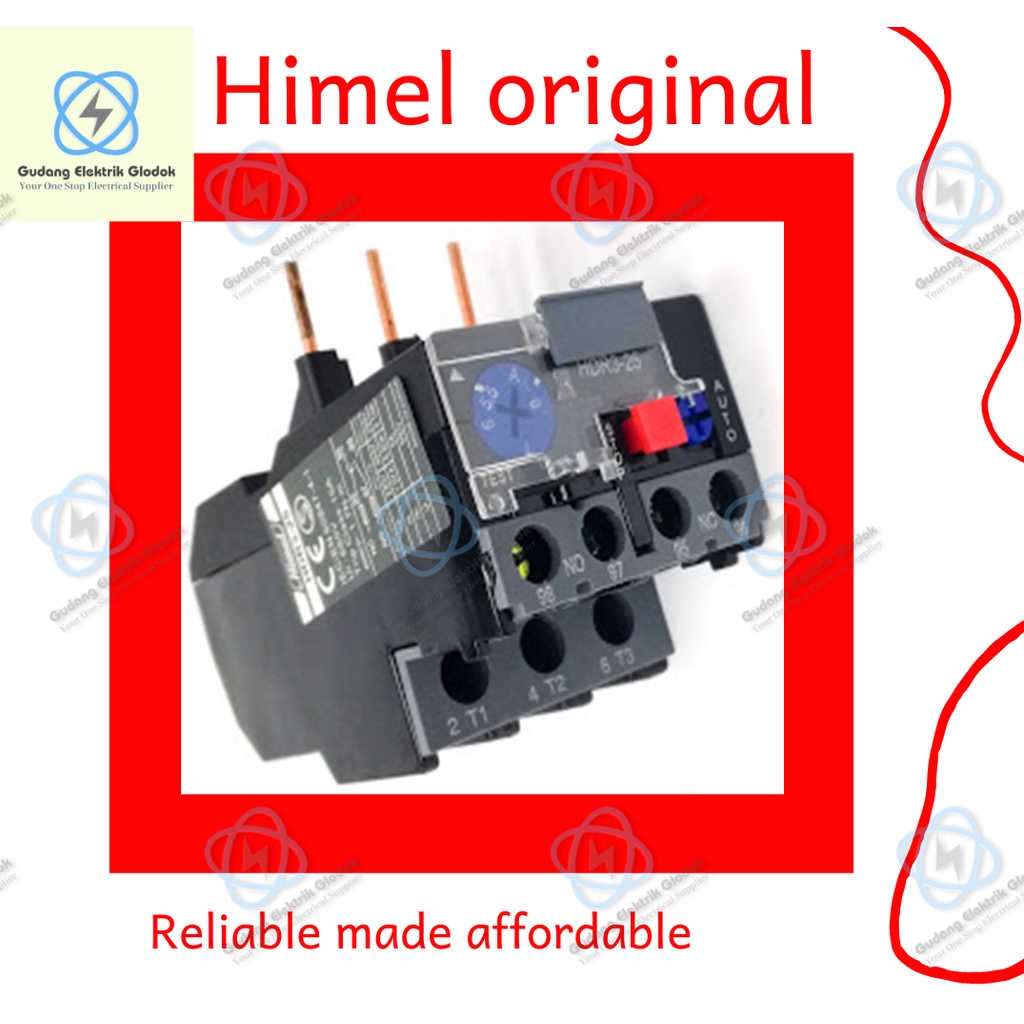 Jual THERMAL OVERLOAD RELAY ; 23 s/d 40A ; HDR3s-38 ; HIMEL | Shopee ...