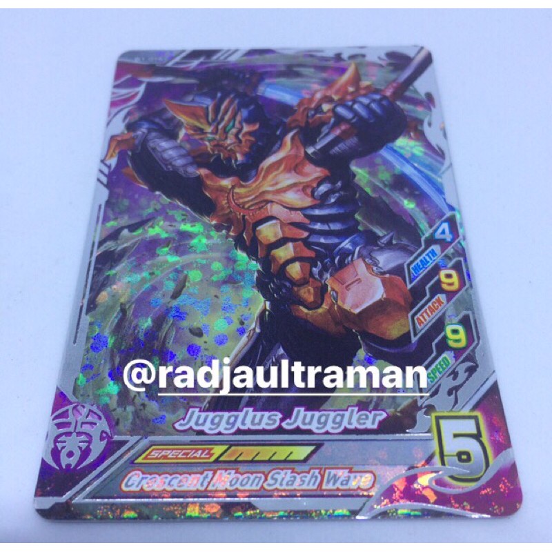 Jual Ultraman Card R/B Silver Rare B1-016 Jugglus Juggler Original ...