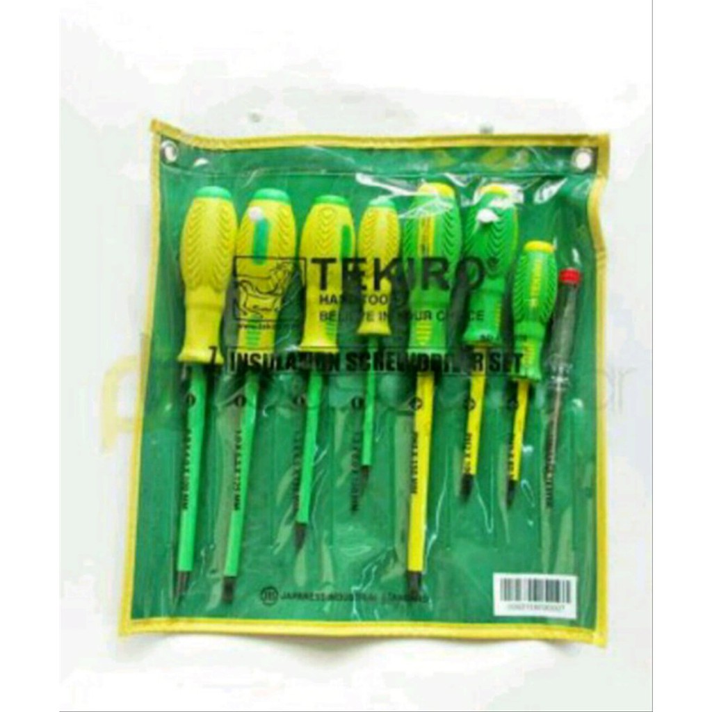 Jual TEKIRO - OBENG SET LISTRIK 7 PCS OBENG LISTRIK - ORIGINAL - MURAH ...